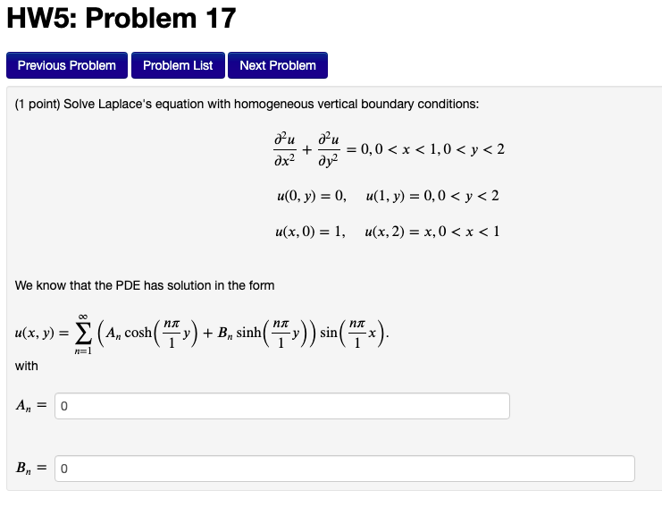 Solved HW5: Problem 17 Previous Problem Problem List Next | Chegg.com