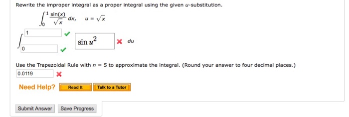 Solved Rewrite the improper integral as a proper integral | Chegg.com