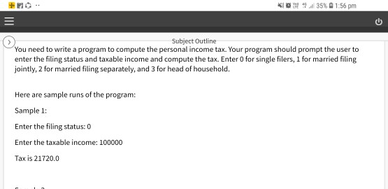 Solved write a program in java for computing personal income | Chegg.com