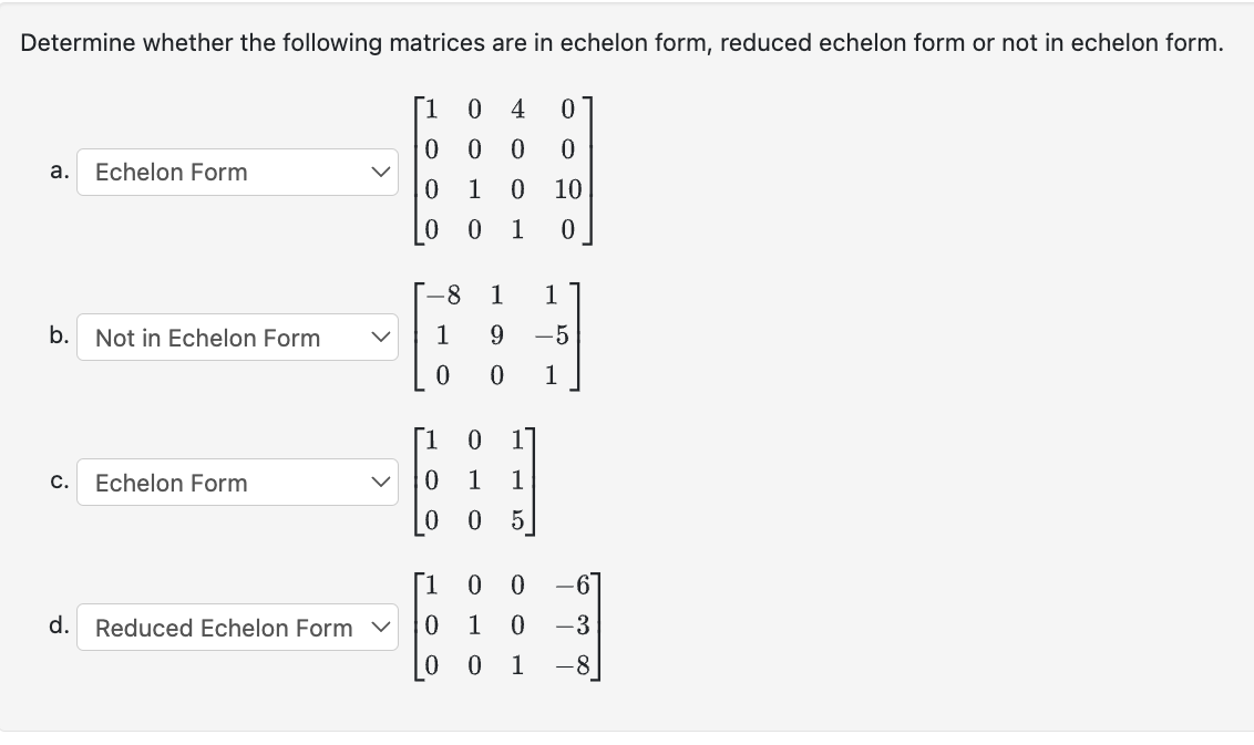 Solved Please help me solve. Determine whether the following | Chegg.com