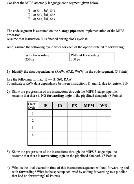Solved Consider the MIPS assembly language code segment | Chegg.com