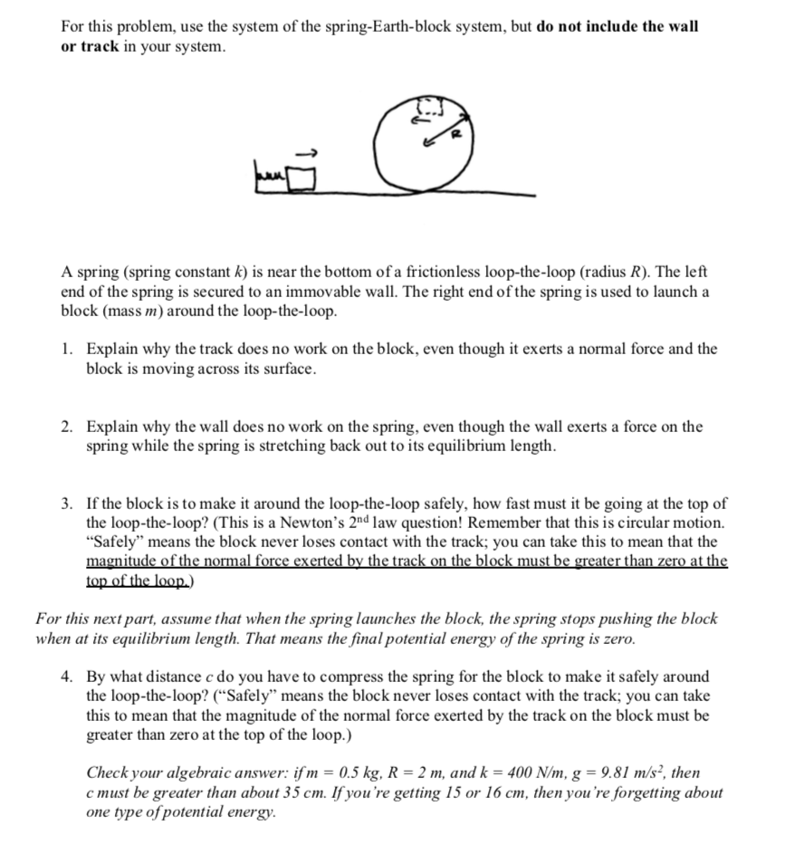 Solved For this problem, use the system of the | Chegg.com