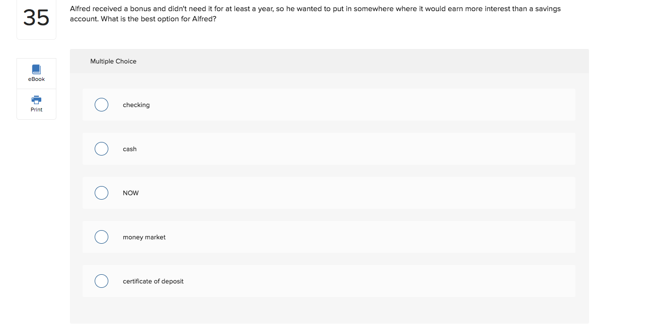 Solved Marsha is really good at managing her company's money | Chegg.com