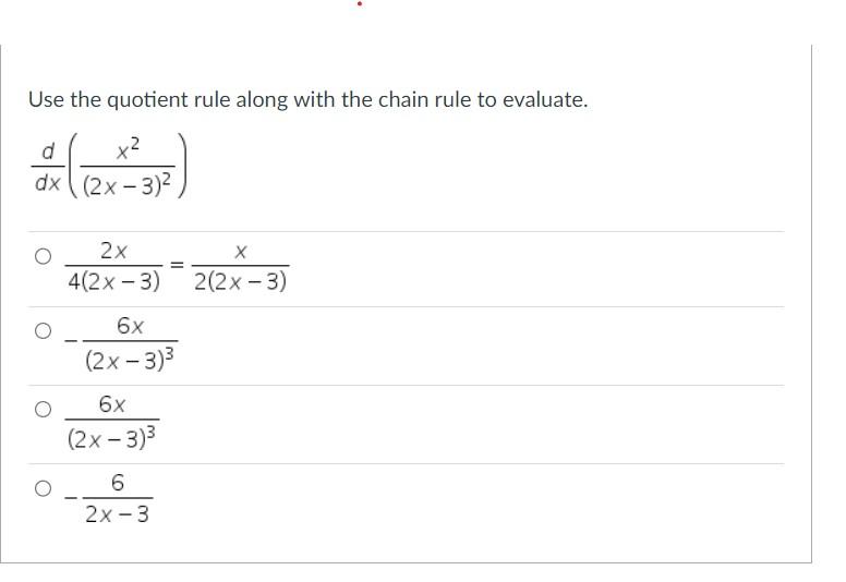Solved Use the chain rule to evaluate. dxd((3x−4)5) For your | Chegg.com