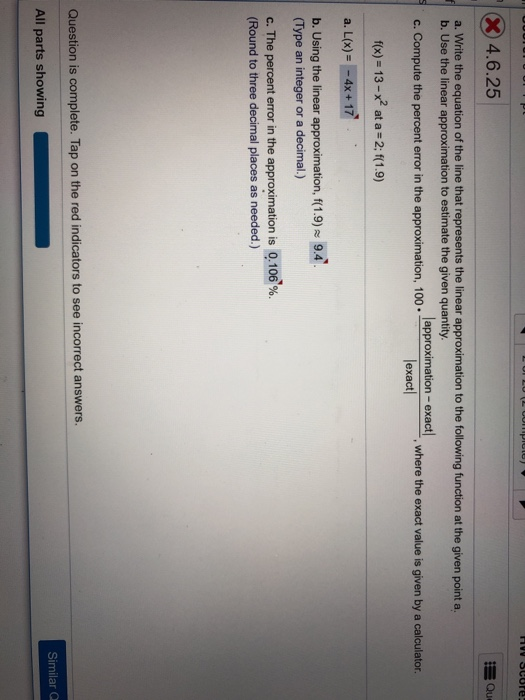 Solved X4.6.25 a. Write the equation of the line that | Chegg.com