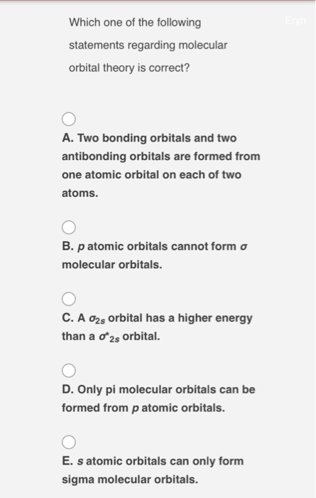Solved Which one of the following statements regarding | Chegg.com