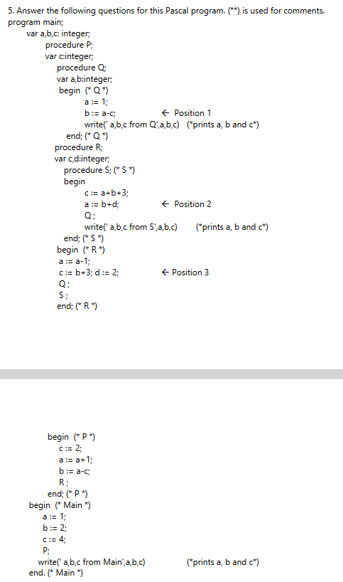 Solved Draw the run-time stack, using the method of static | Chegg.com