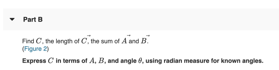 Solved Consider adding the vectors A and B, which have | Chegg.com