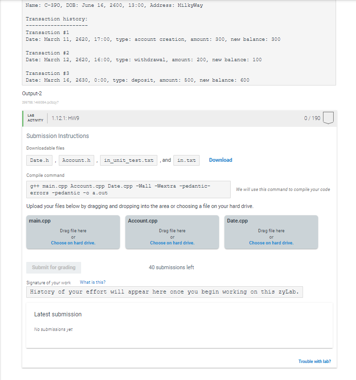 Solved HW9 (Graded out of 100) Your program will read from | Chegg.com