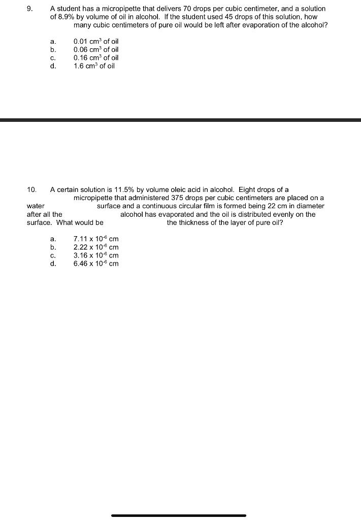 Need Help Solving 9 & 10. And are the other | Chegg.com