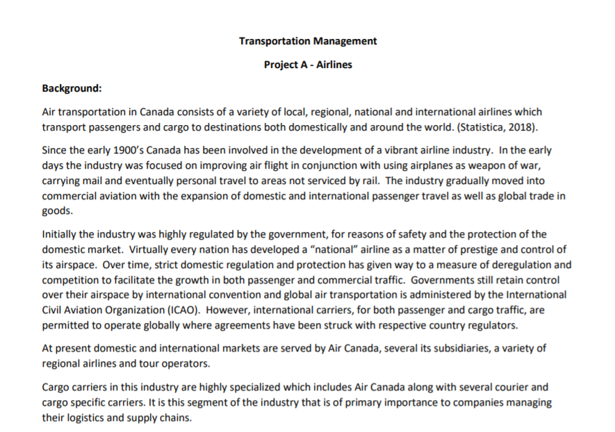 Solved Questions - 1. Industry overview in Canada. You are | Chegg.com