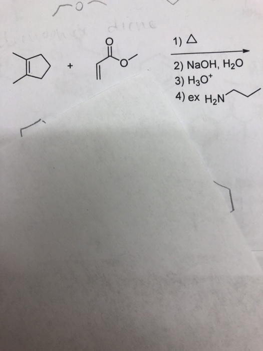 Solved 1) A 2) NaOH, H2O 3) H3O 4) ex H2N | Chegg.com