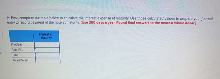 Solved b) First, complete the table below to calculate the | Chegg.com