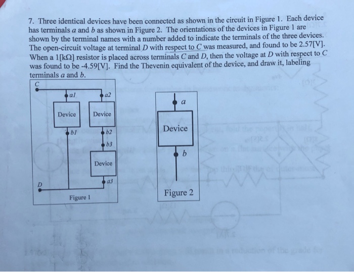 Solved 7. Three identical devices have been connected as | Chegg.com