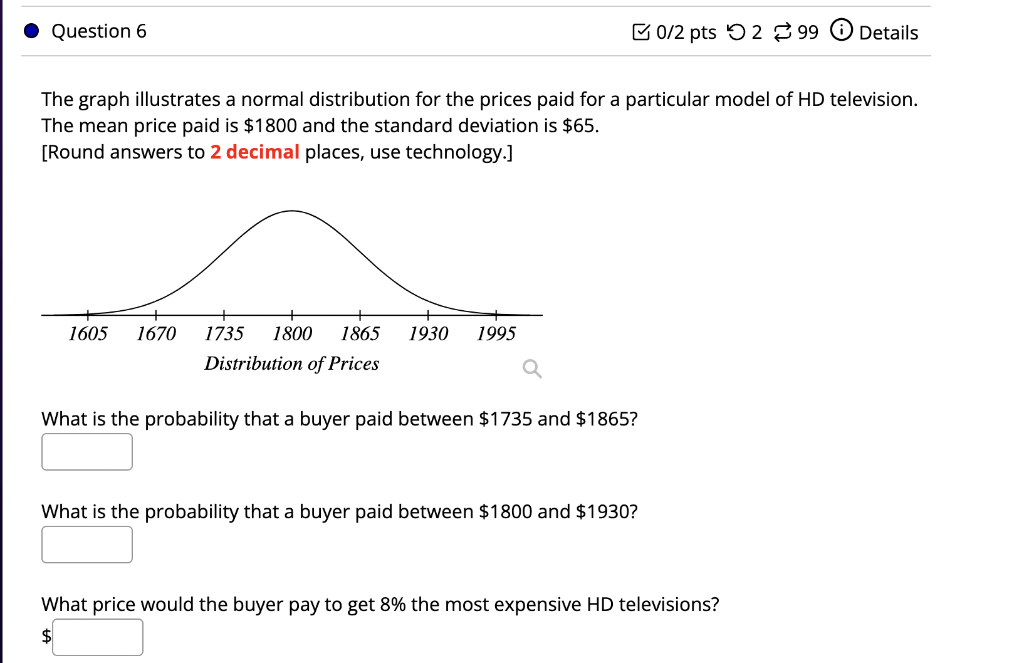 Solved For a standard normal distribution, compute the | Chegg.com