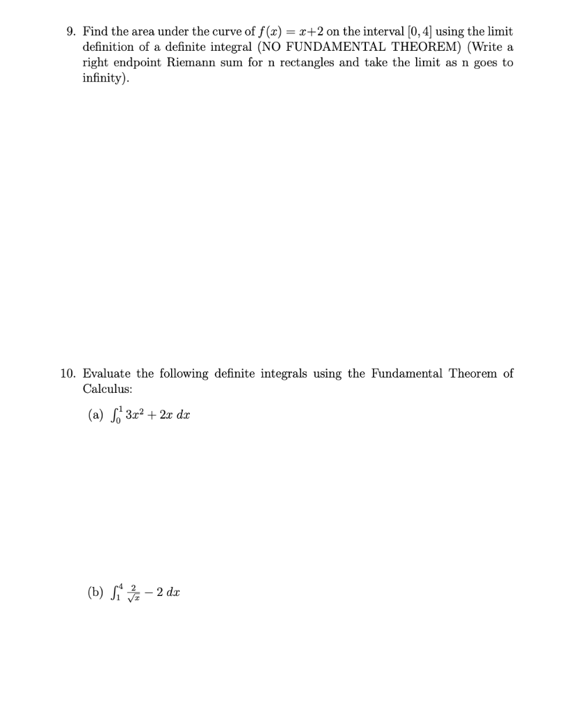 Solved 11. Find the average value of the following functions | Chegg.com