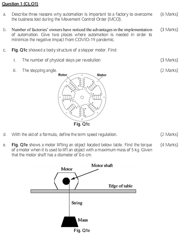 Solved mechatronics, answer every question in detail write | Chegg.com