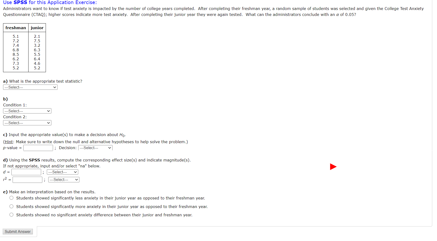 Solved Use SPSS for this Application Exercise: | Chegg.com
