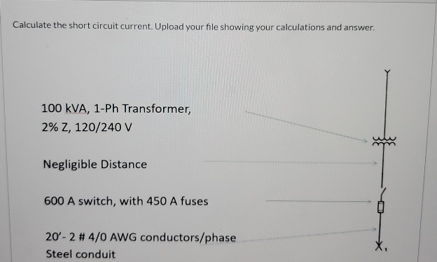 Solved Calculate the short circuit current. Upload your file | Chegg.com