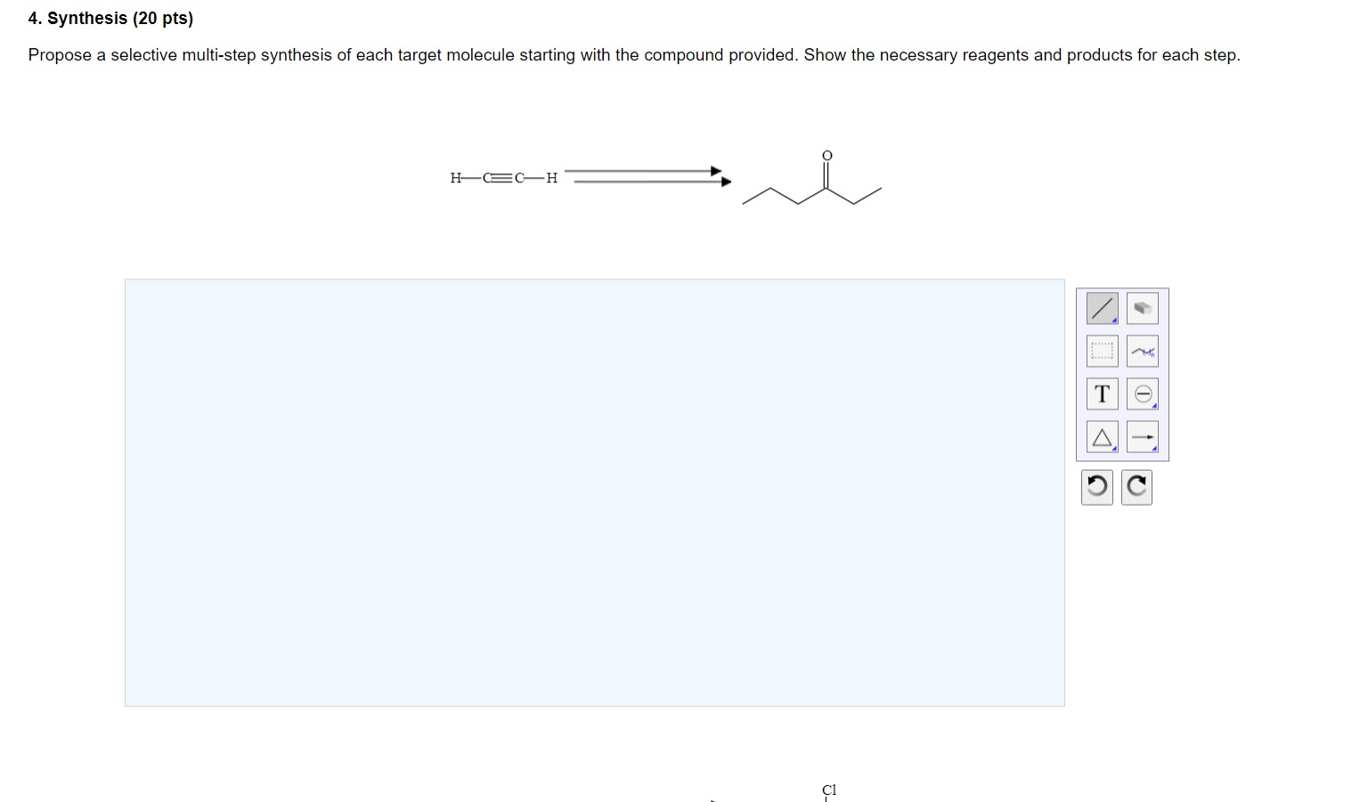 Solved 4. Synthesis (20 pts) Propose a selective multi-step | Chegg.com