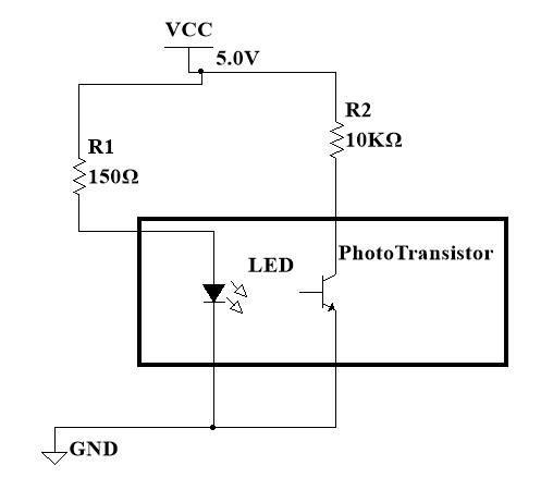 Solved Build a (photo interrupt) circuit (as you can see in | Chegg.com