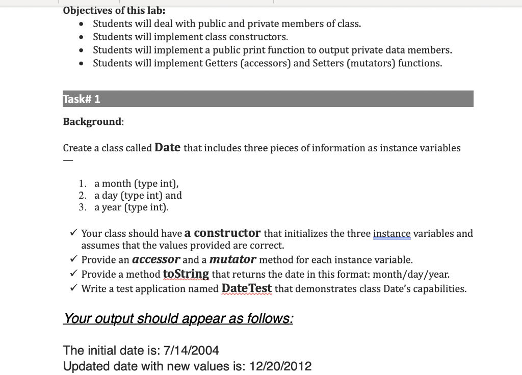 Solved Task# 2 Background: Create a class Circle, which has: | Chegg.com
