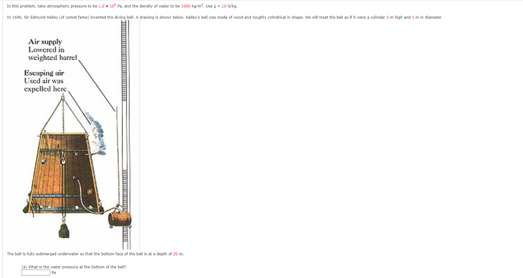 Solved In this problem, take atmospheric pressure to be | Chegg.com