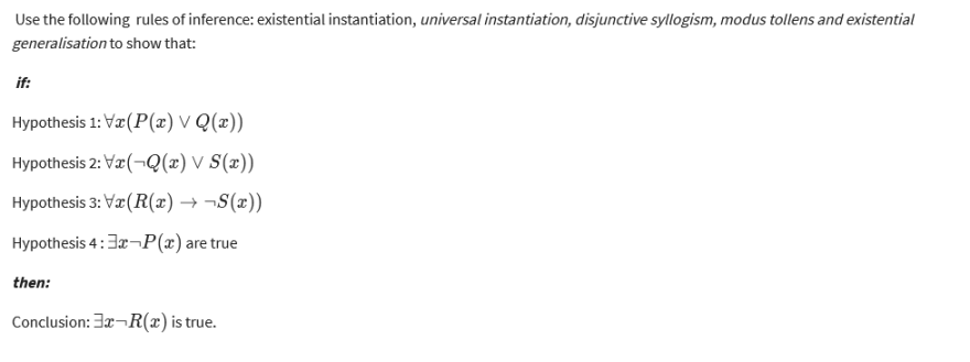 Solved Use the following rules of inference: existential | Chegg.com
