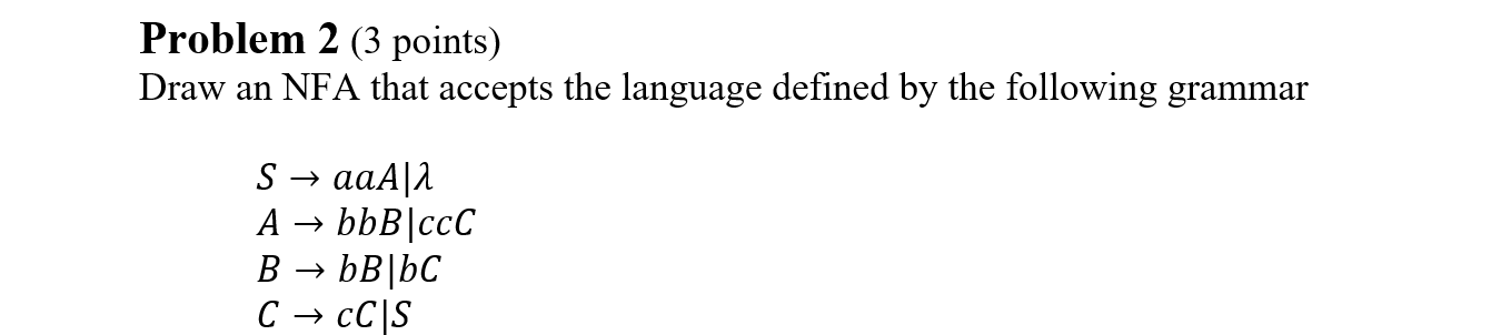 Solved Draw an NFA that accepts the language defined by the | Chegg.com