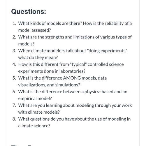 Solved Instructions Scientists construct models to study | Chegg.com