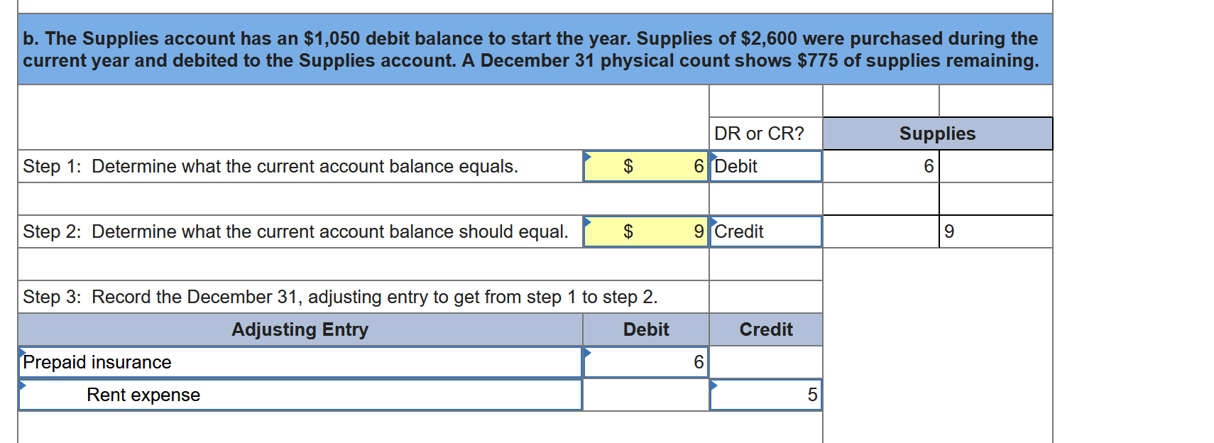 Solved For each separate case below, follow the three-step | Chegg.com