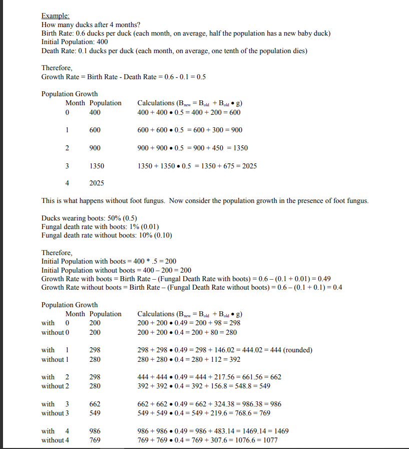 Solved Population Growth Application: Write a program to | Chegg.com
