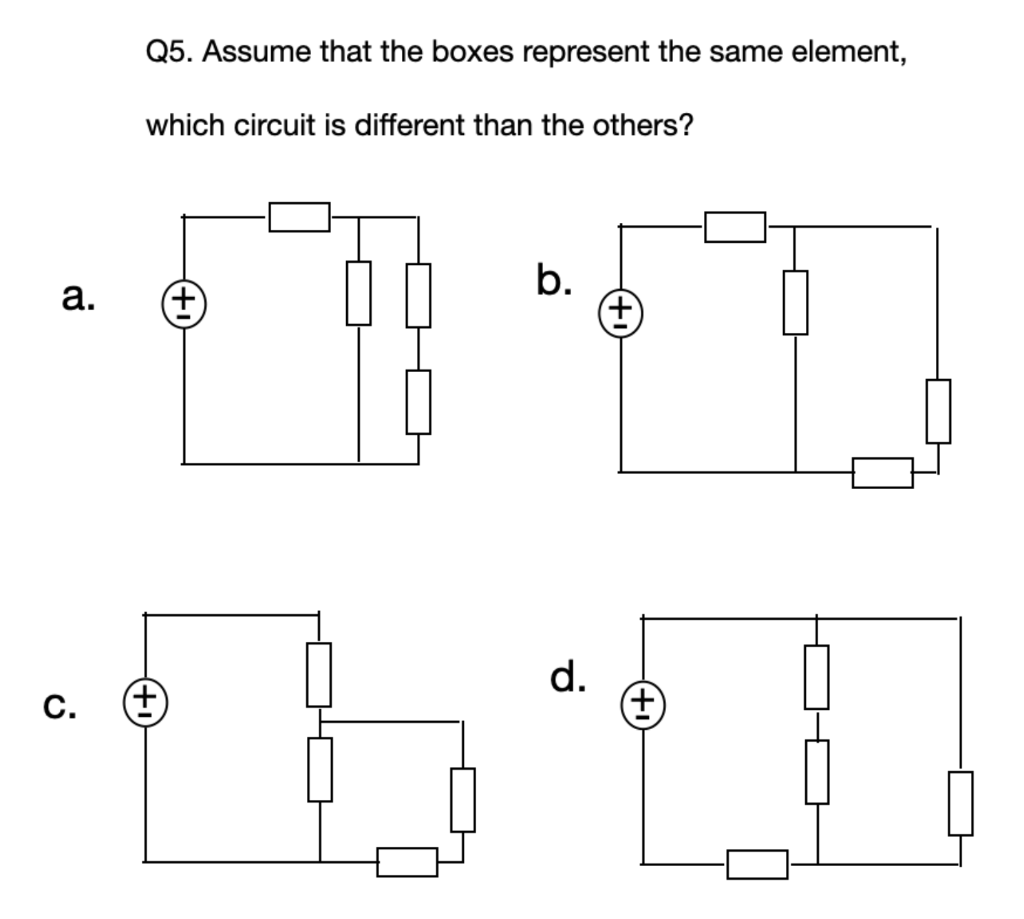 Solved Q5. Assume that the boxes represent the same element, | Chegg.com