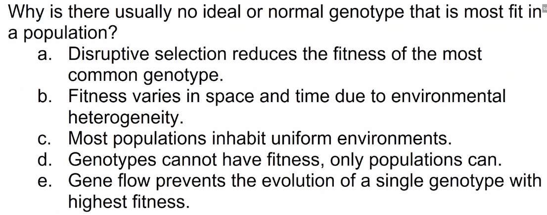 Solved Why is there usually no ideal or normal genotype that | Chegg.com
