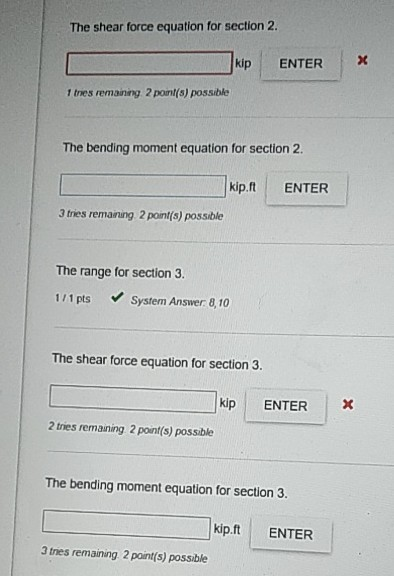Solved The beam below is subjected to a triangular load. | Chegg.com