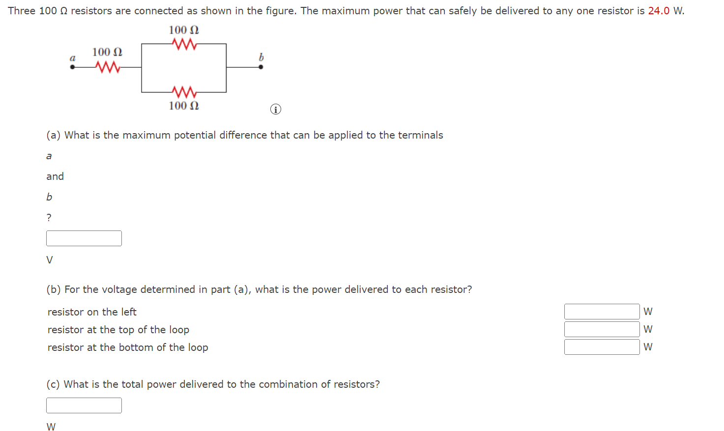 Solved (a) What is the maximum potential difference that can | Chegg.com