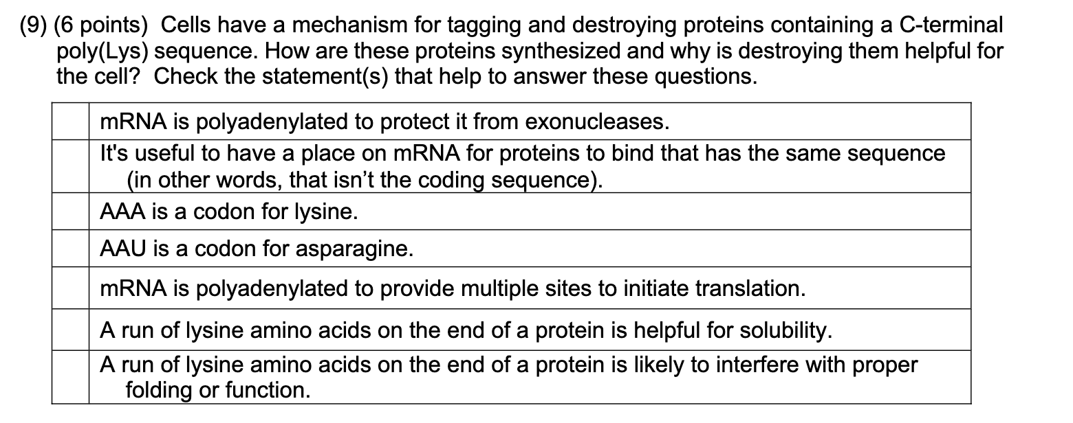 Solved Cells have a mechanism for tagging and destroying | Chegg.com