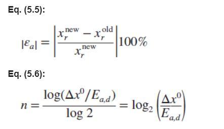 Solved function [root, fx, ea, iter]=bisect(func,x1,xu, | Chegg.com