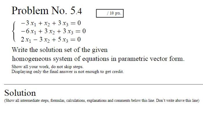 Solved Problem No. 5.4 110 pts. | Chegg.com