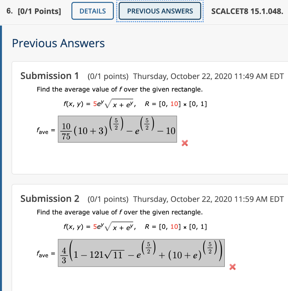 Solved Note this is the same question, i've tried both of | Chegg.com