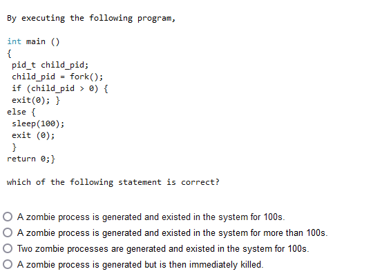 Solved By executing the following program, int main() { | Chegg.com