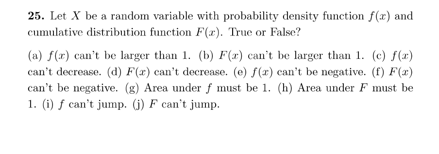 Solved 25. Let X be a random variable with probability | Chegg.com