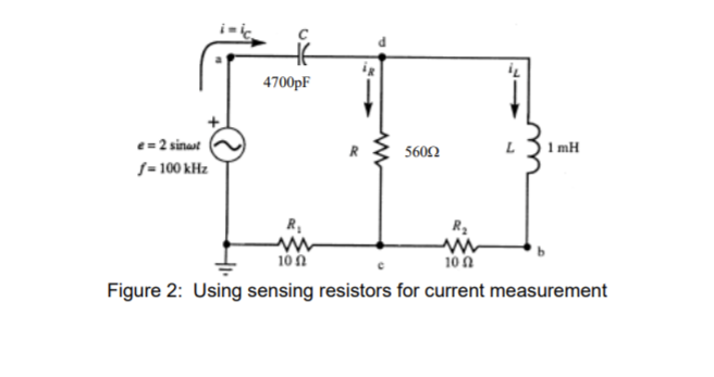Solved d) Remove resistor R, from the circuit and replace it | Chegg.com