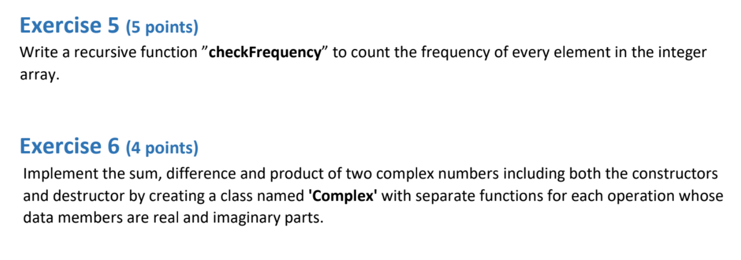 Solved Exercise 5 (5 points) Write a recursive function | Chegg.com