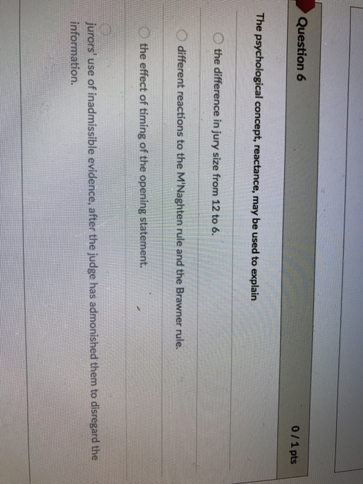 Solved The psychological concept, reactance, may be used to | Chegg.com