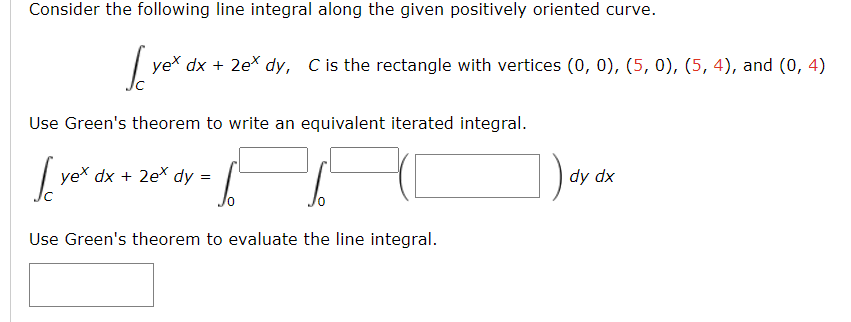 Solved Consider the following line integral along the given | Chegg.com