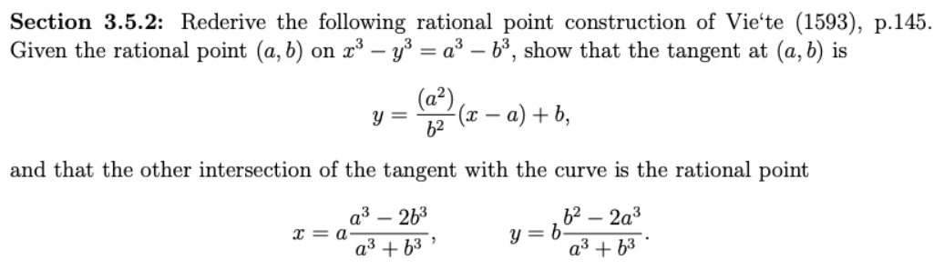 Solved Section 3.5.2: Rederive the following rational point | Chegg.com