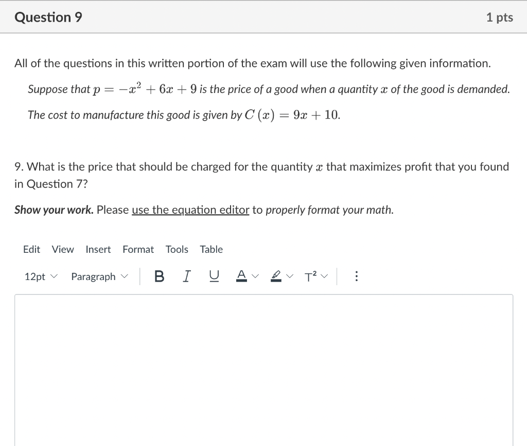 Solved All of the questions in this written portion of the | Chegg.com