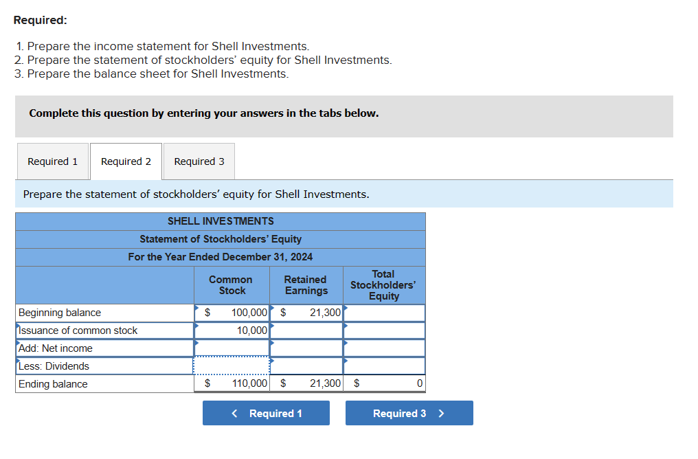 Solved Shell Investments provides financial services related | Chegg.com