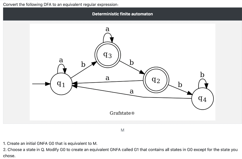 Solved Convert the following DFA to an equivalent regular | Chegg.com
